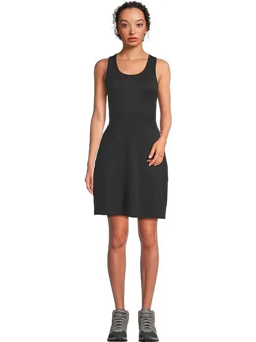 Columbia Tidal Dress Sleeveless, Scoop Neck, Criss-cross Back - Black