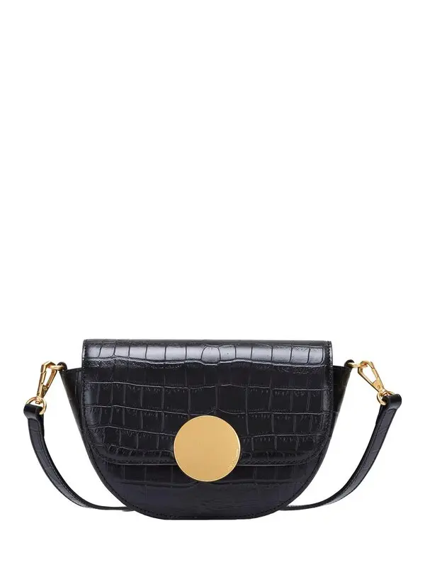 ORYANY Lottie Croc-embossed Crossbody Bag - Black
