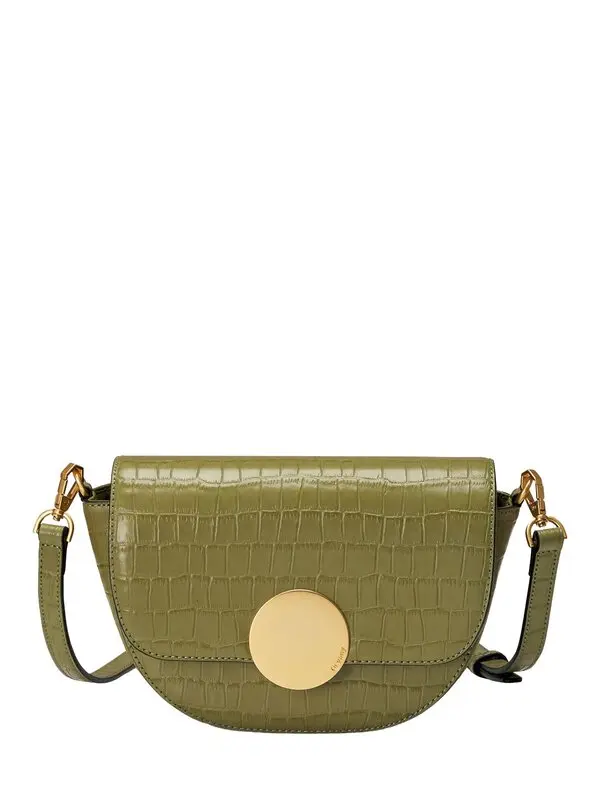 ORYANY Lottie Croc-embossed Crossbody Bag - Leaf Olive