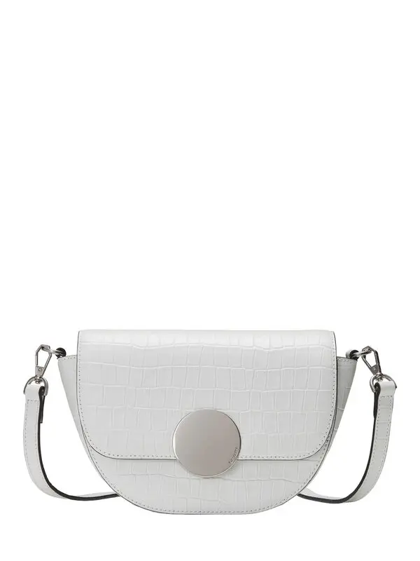 ORYANY Lottie Croc-embossed Crossbody Bag - Off White
