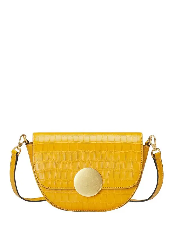 ORYANY Lottie Croc-embossed Crossbody Bag - Shadow Yellow