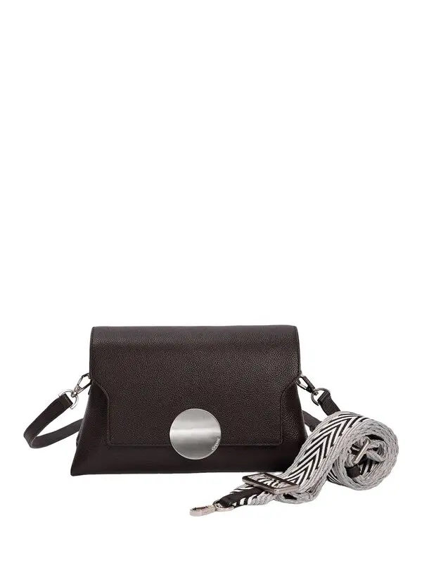 ORYANY Lottie Flap Crossbody Bag - Dark Chocolate