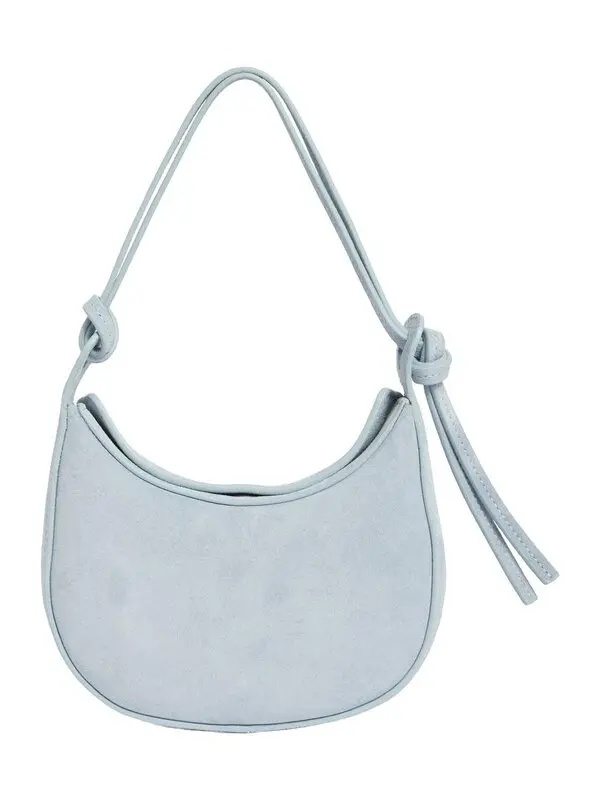 REFORMATION Mini Rosetta Leather Shoulder Bag - Mist Suede