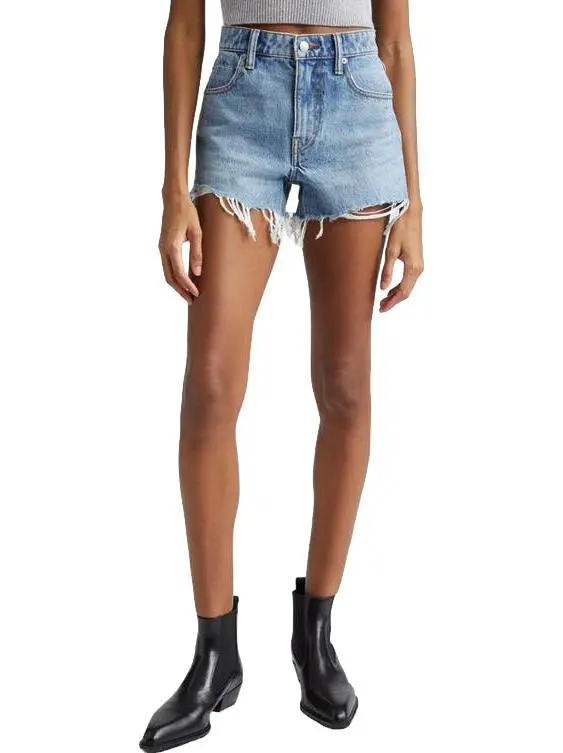 Alexander Wang Bite Denim Shorts - Vintage Light Indigo