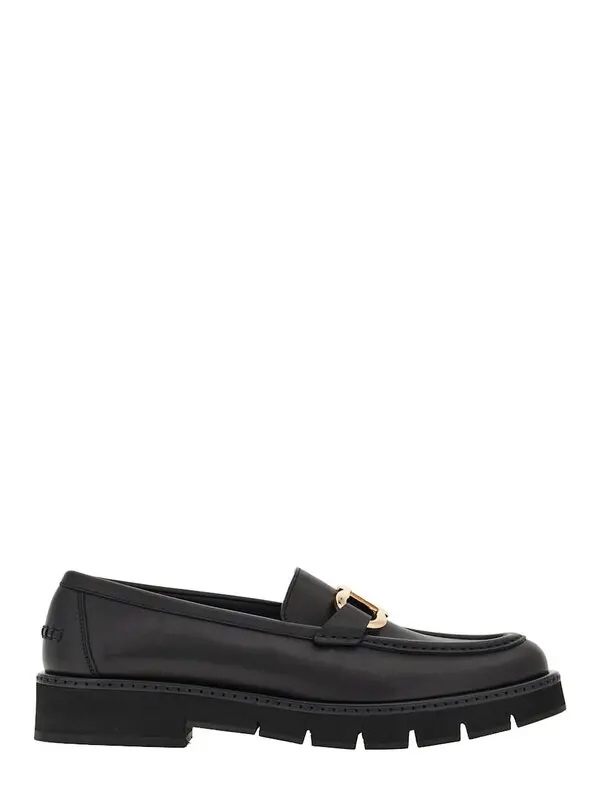 FERRAGAMO Maryan Calfskin Loafers - Nero