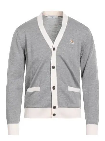 Maison Kitsuné Wool Cardigan - Grey