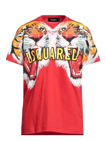 Dsquared2 Printed Jersey T-shirt - Red