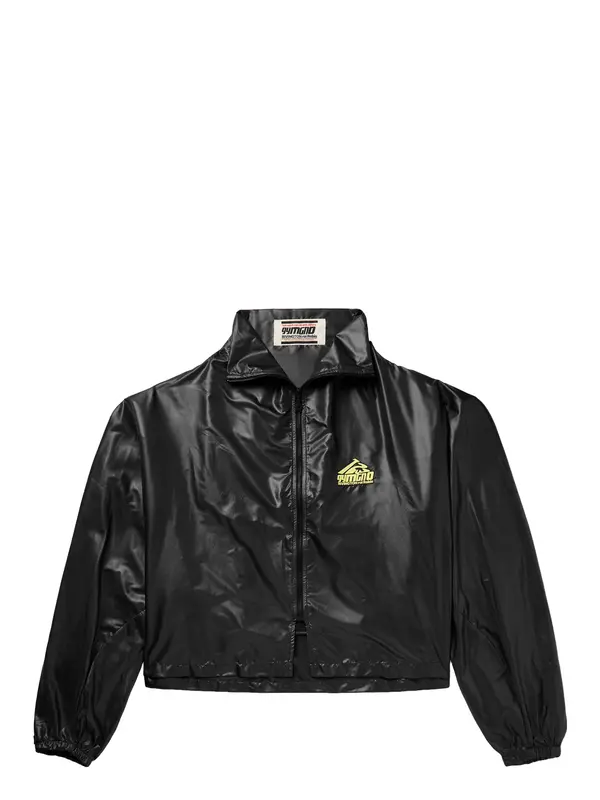 RRR123 Tarsus Cropped Logo-appliquéd Shell Jacket - Black