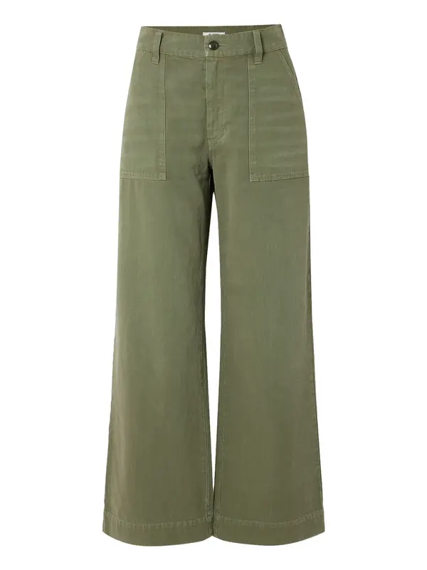 RE/DONE Baker High-rise Wide-leg Jeans - Green