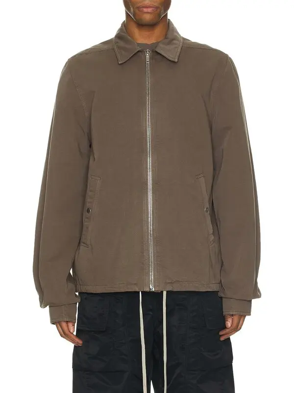 Rick Owens Zipfront Jacket - Dust