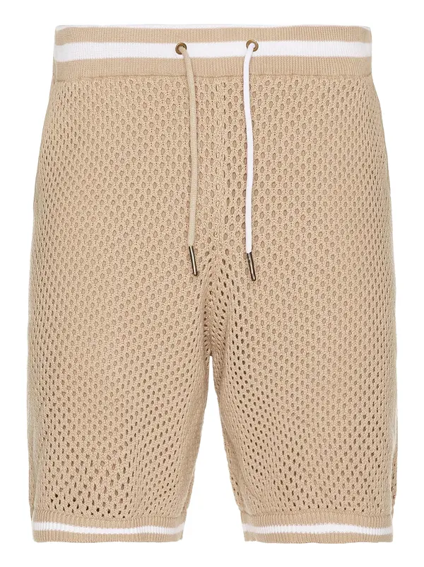 SEROYA Logan Short - Beige & White
