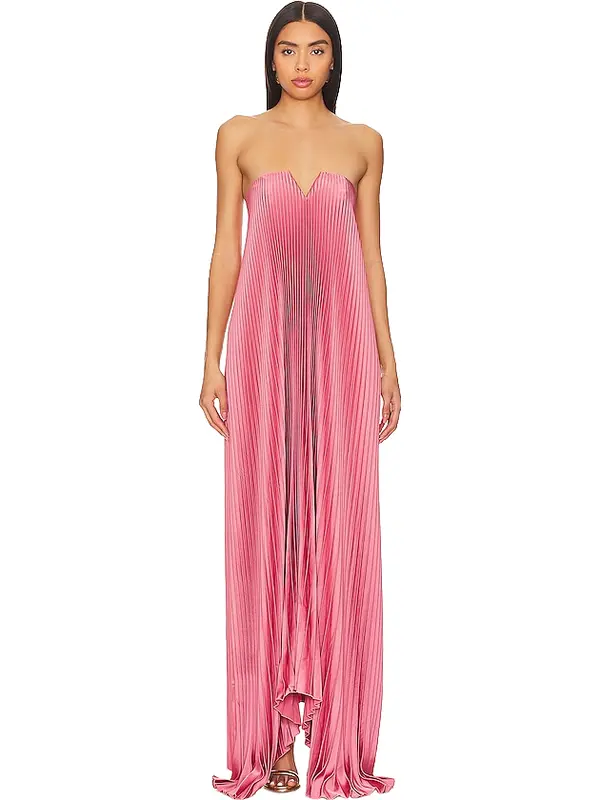 L'IDEE Black Tie Gown - Dusty Rose