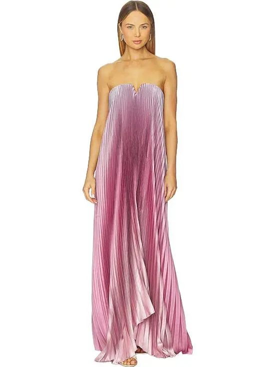 L'IDEE Black Tie Gown - Mauve Ombre