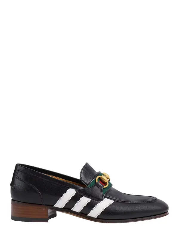 Gucci Adidas X Leather Loafers - Black