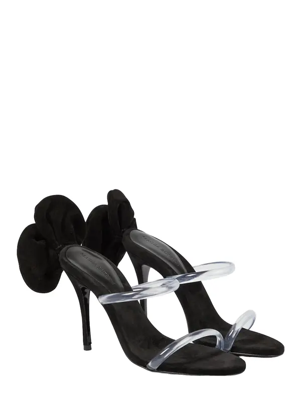 Magda Butrym Suede Sandals - Black