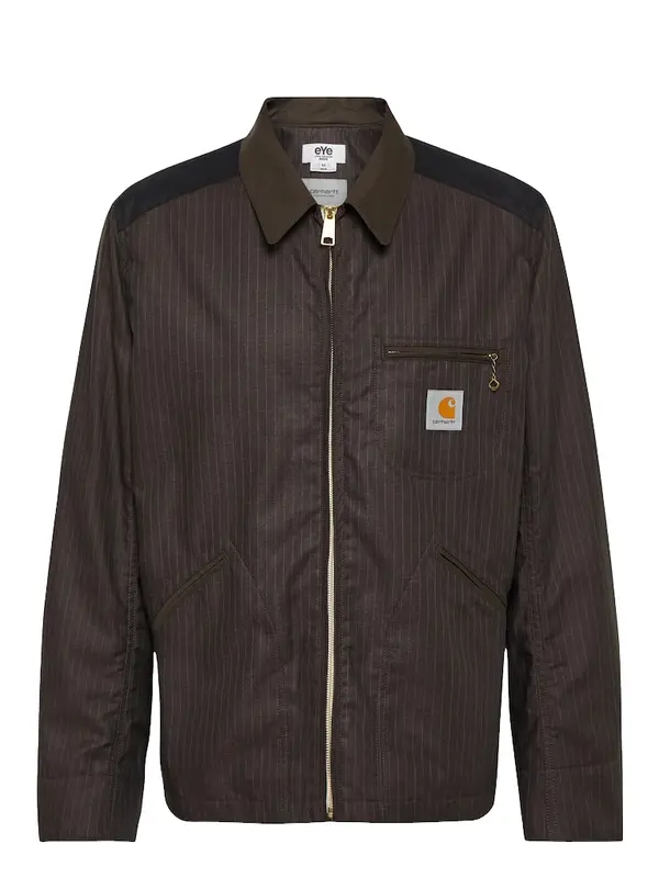Junya Watanabe X Carhartt Striped Jacket - Brown