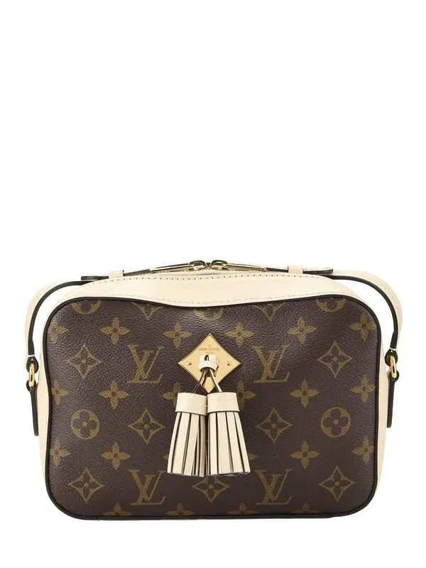 LOUIS VUITTON Monogram Canvas Saintonge - White