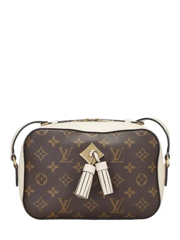 LOUIS VUITTON Monogram Canvas Saintonge Bag - White