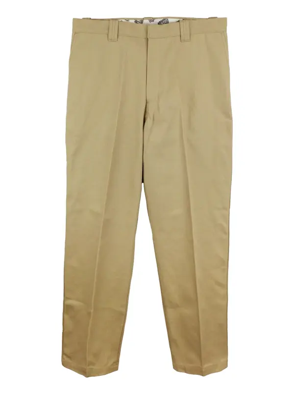 SAINT MXXXXXX Logo-patch Cotton Chinos - Neutrals