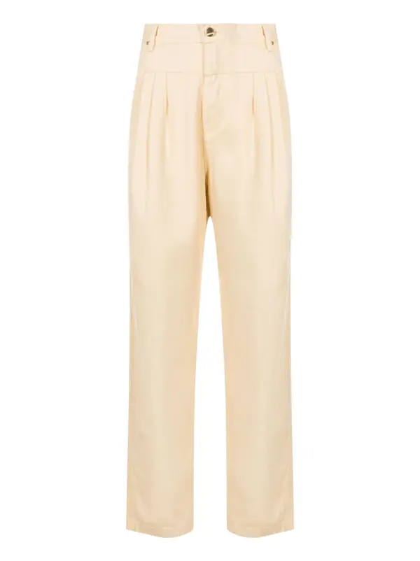 AMAPO Pleat-detail Trousers - Neutrals