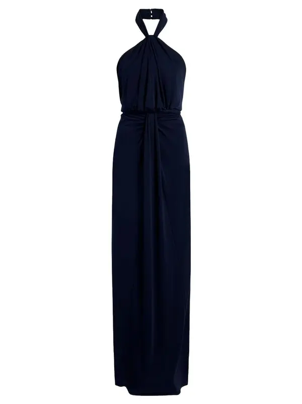 Cinq À Sept Kaily Draped Gown - Blue