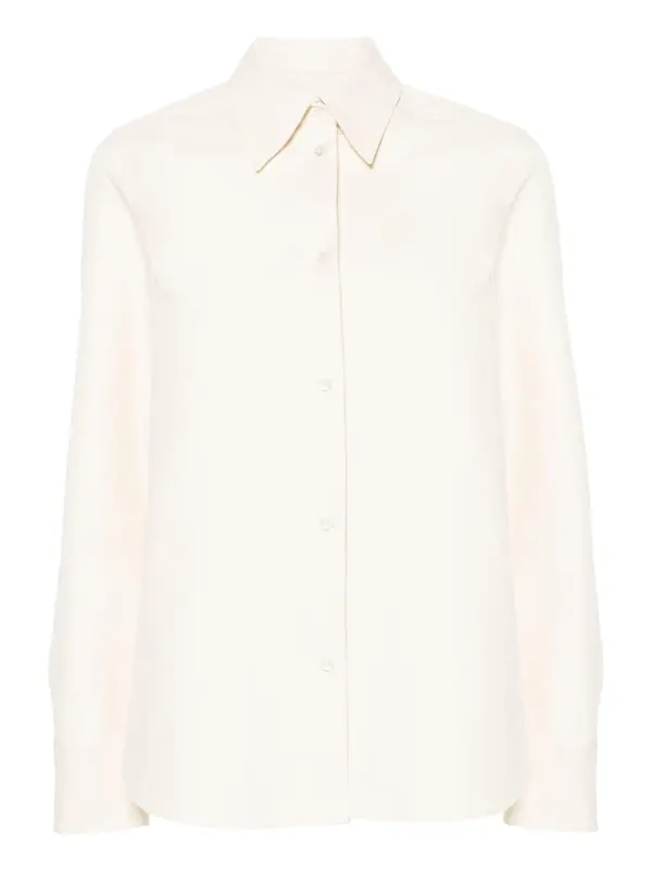 JIL SANDER Cotton Poplin Shirt - White
