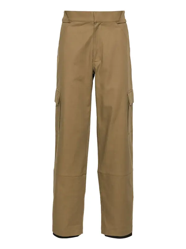 GR10K Shank Structured Straight-leg Trousers - Neutrals