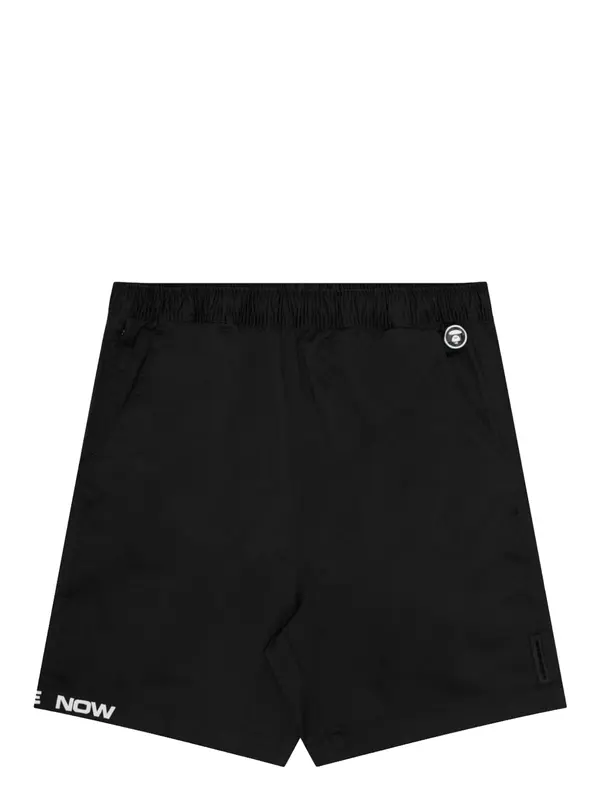 AAPE BY *A BATHING APE® Logo-embroidered Shorts - Black