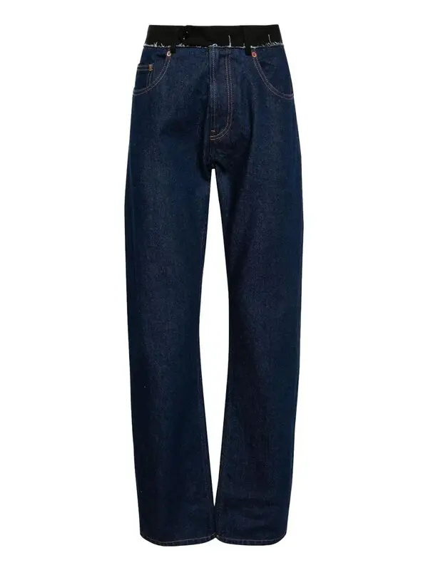 MAISON MARGIELA Mid-rise Straight-leg Jeans - Blue