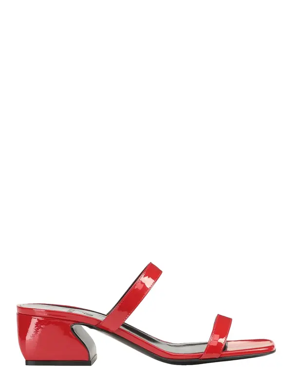 SERGIO ROSSI 45mm Leather Sandals - Red