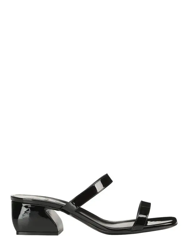 SERGIO ROSSI Patent-leather Sandals - Black