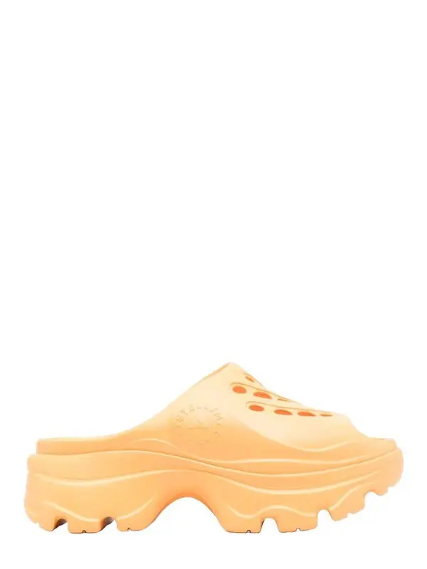 Adidas By Stella McCartney Embossed Logo Clogs - Orange