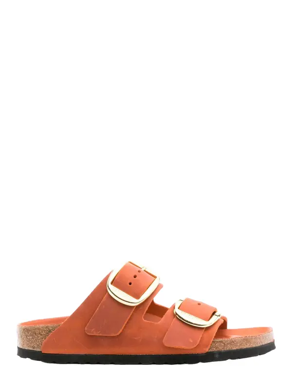 BIRKENSTOCK Arizona Leather Slides - Orange