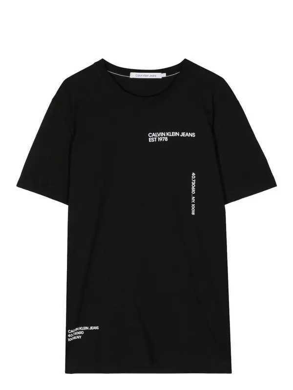 Calvin Klein Multiplacement Cotton T-shirt - Black