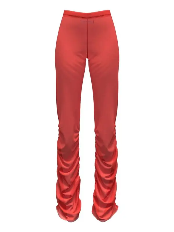 MARGHERITA MACCAPANI Ruched High-waisted Leggings - Orange