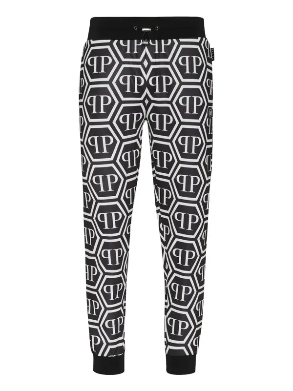 Philipp Plein Monogram Track Pants - Black