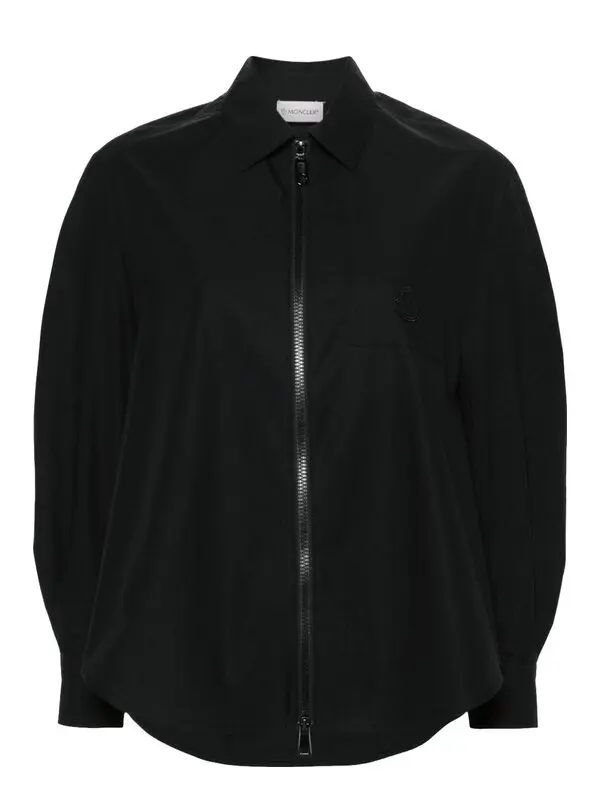Moncler Zip-up Overshirt - Black