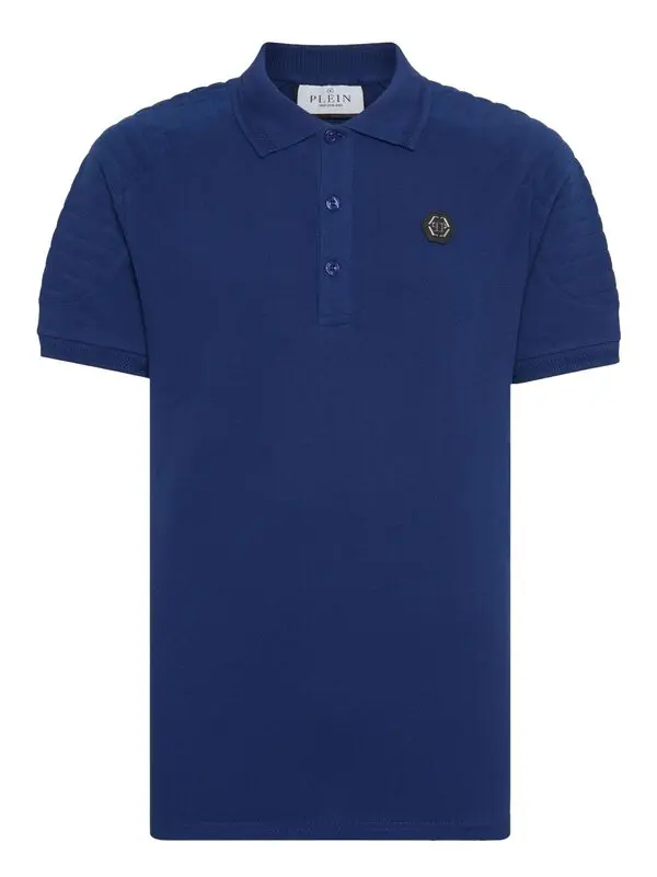 Philipp Plein Pique Polo Shirt - Blue
