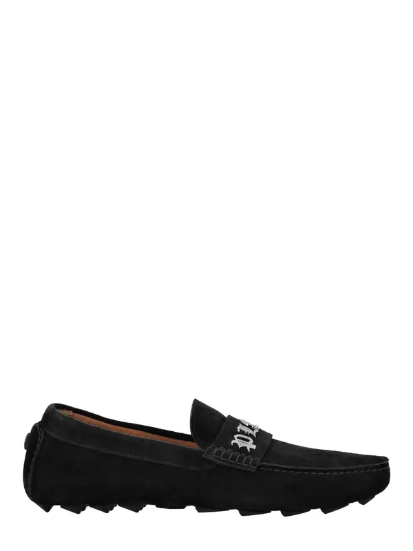 Philipp Plein Logo-plaque Loafers - Black