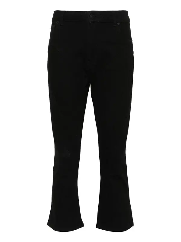 MUGLER Seam-detailed Tapered Jeans - Black