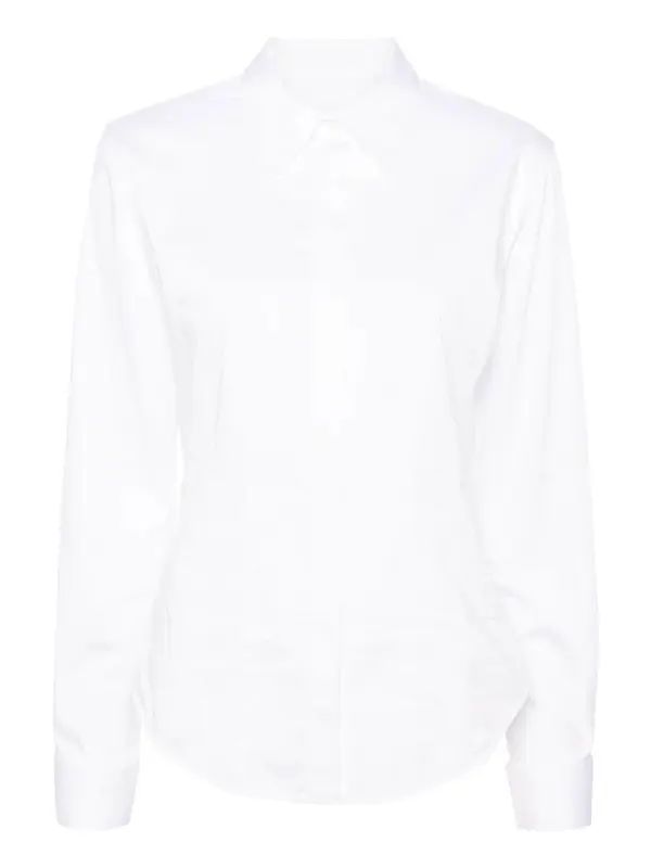 Helmut Lang Classic-collar Poplin Shirt - White
