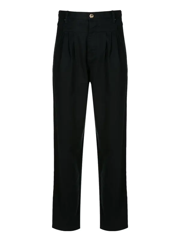 AMAPO Pleat-detail Trousers - Black