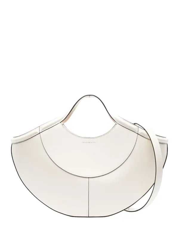 Alexander McQueen Cove Leather Tote Bag - White