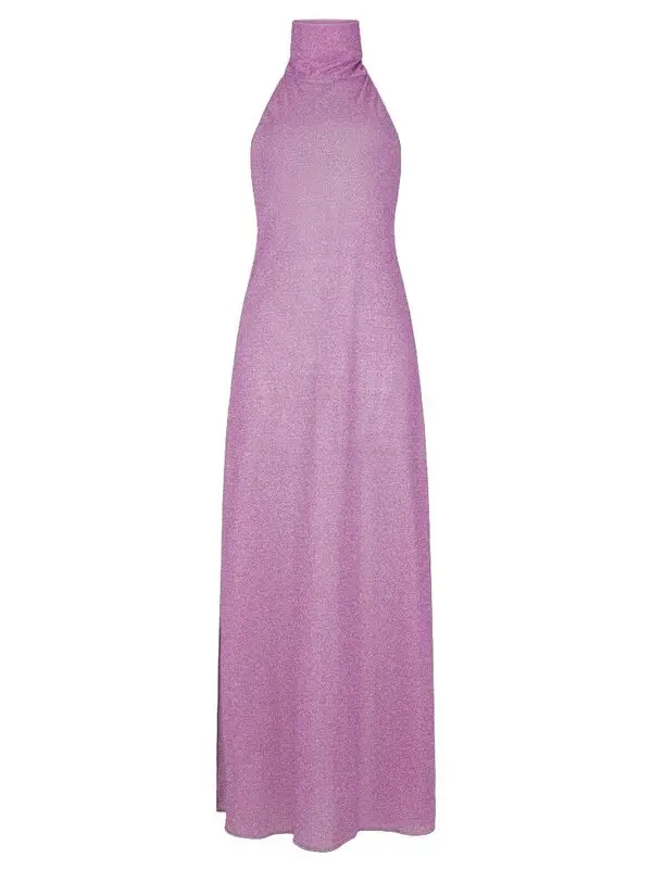 OSÃ©REE Turtleneck Sleeveless Dress - Lilac