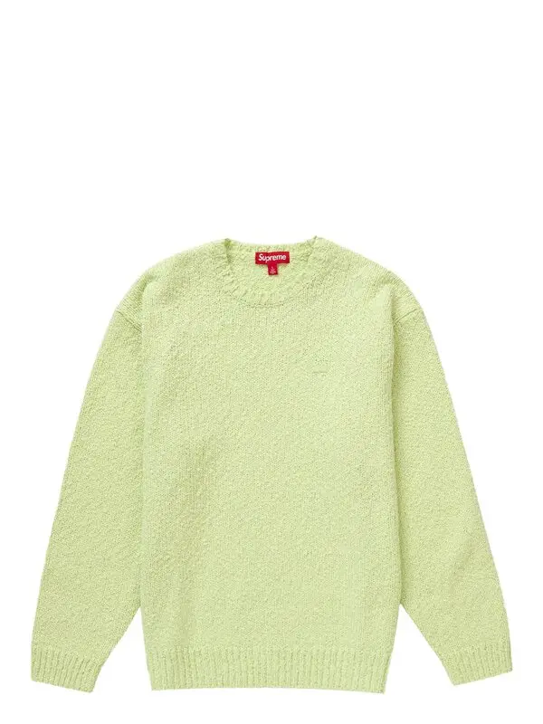 Supreme Bouclé Small Box Sweater - Bright Lime