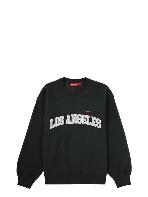 Supreme Los Angeles Shop Small Box Crewneck Sweatshirt - Black