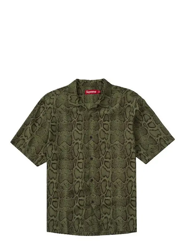 Supreme Snake Short Sleeve Shirt - Olive