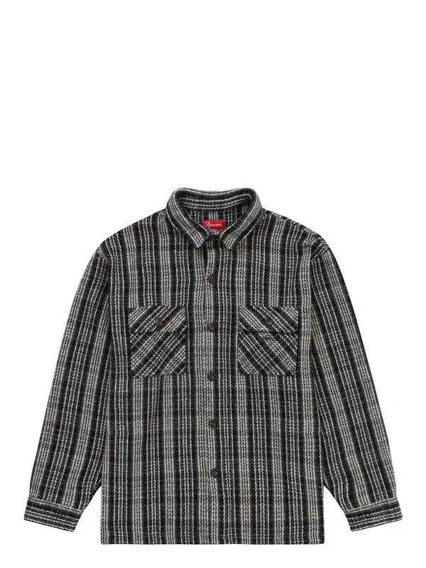 Supreme Heavy Flannel Shirt - Black