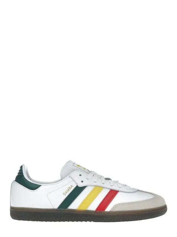 Adidas Samba Og Sneakers - Cloud White/yellow/collegiate Green