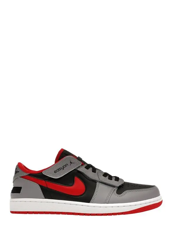 JORDAN 1 Low Flyease Sneakers - Black/cement Grey/white